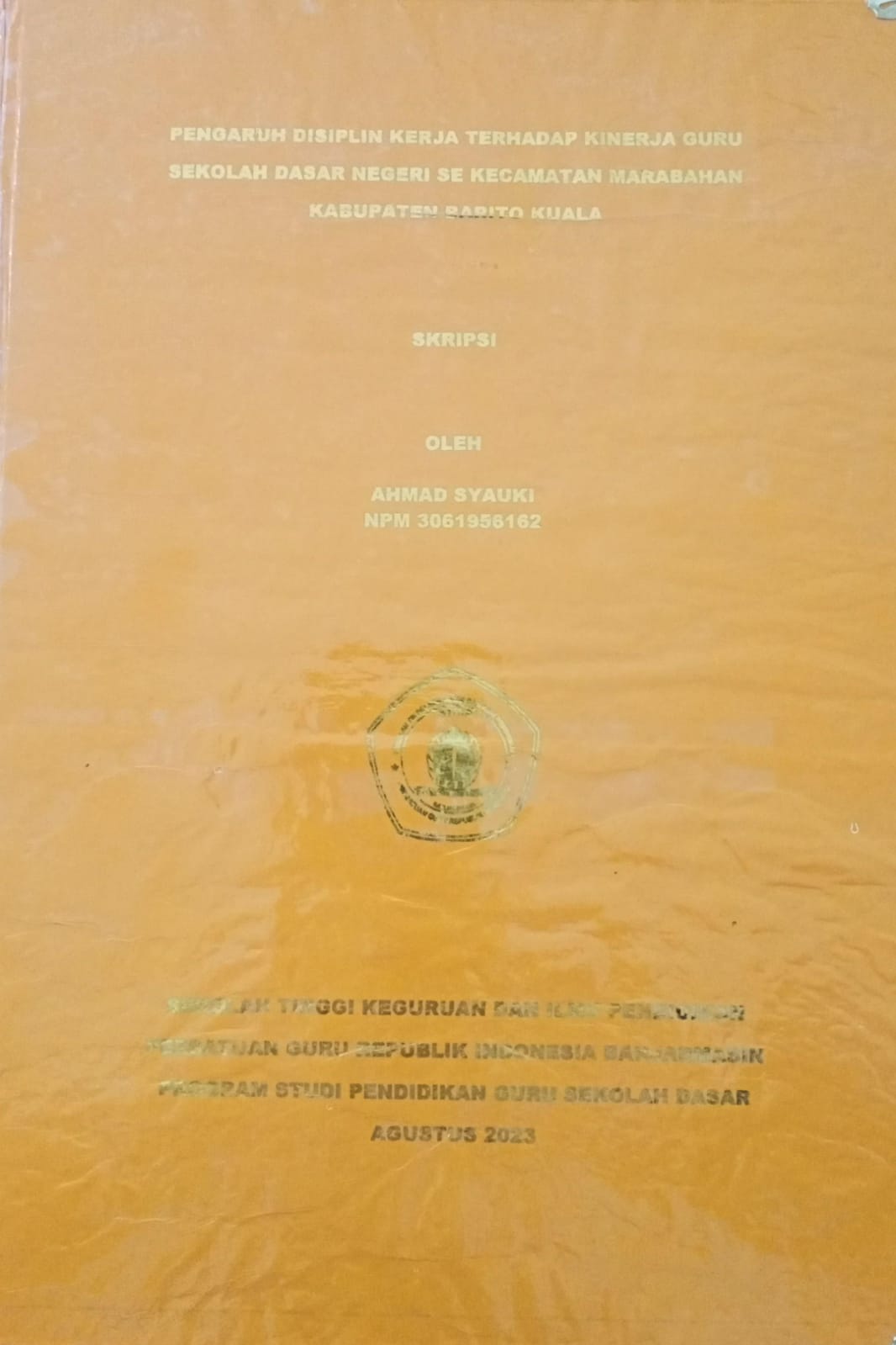 Repository Universitas PGRI Kalimantan | Open Source ETD System :: OPAC